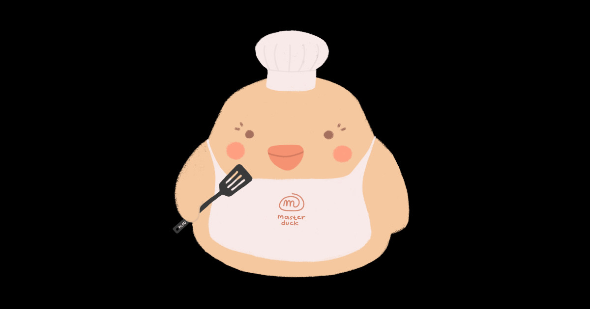 Masterchef Mochi Duck - Cute Chef Art - Chef - Sticker | TeePublic
