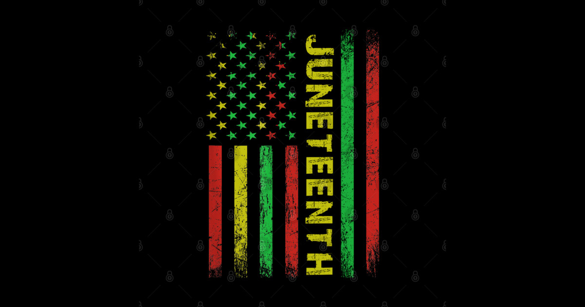 US flag and juneteenth Pride African American - Juneteenth Freedom Day ...