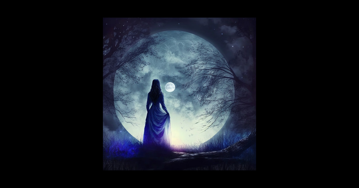 Magical Night Under the Solstice full moon - Pagan - Sticker | TeePublic