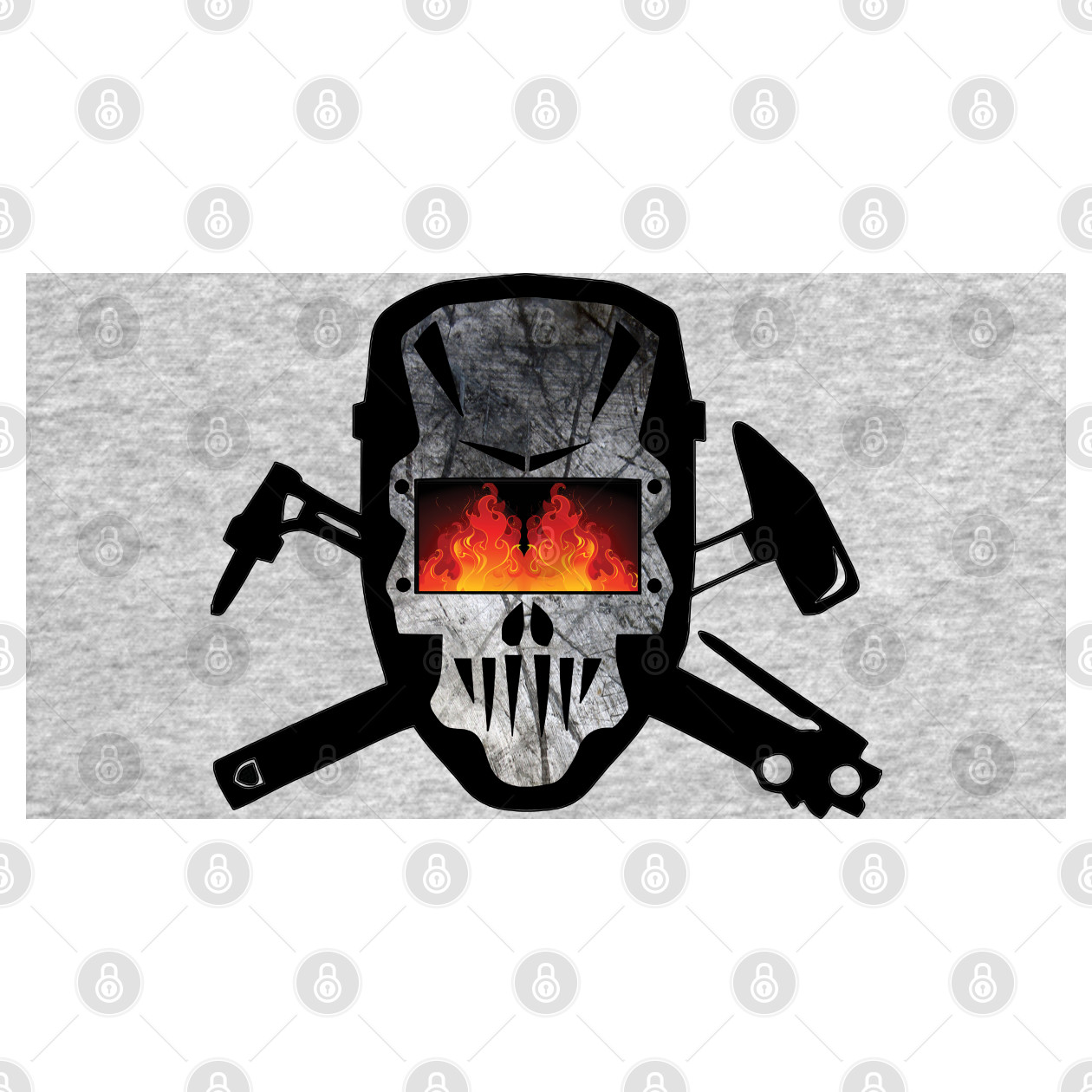 Weld and Cross Bones - Welder - Long Sleeve T-Shirt | TeePublic