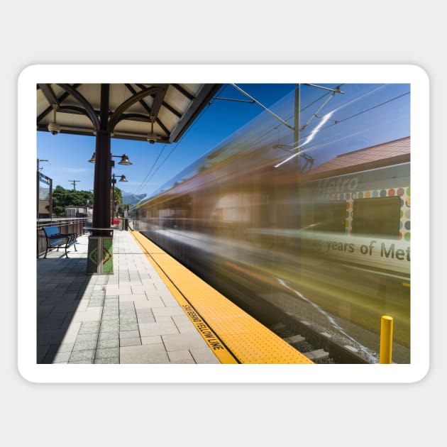 Azusa Downtown Metro Station - Los Angeles Metro - Sticker | TeePublic