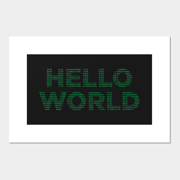 Hello World (Binary) - Programming - Posters and Art Prints | TeePublic