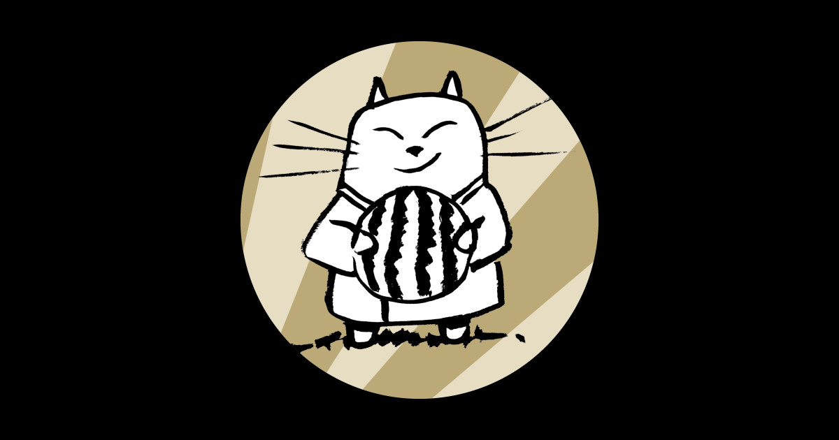 momoneko pasteque - Momoneko - Sticker | TeePublic