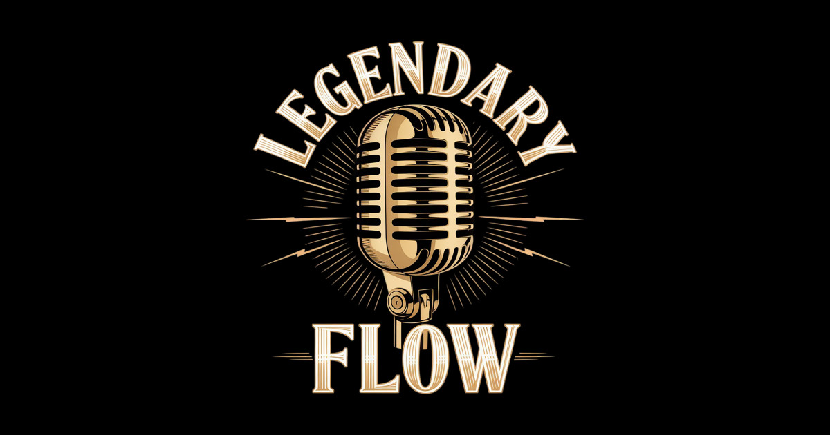 Hip-hop Legendary Flow Rapper Microphone Graphic - Hip Hop Legendary ...