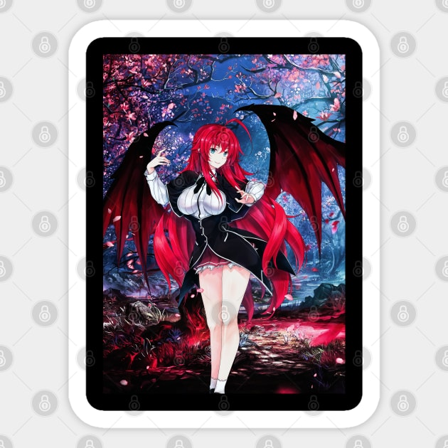 Red Ero Demon - Rias Gremory - Sticker | TeePublic