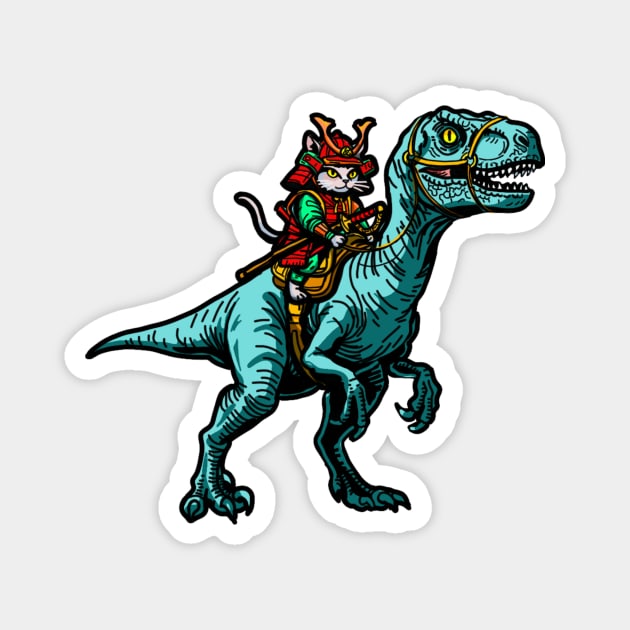 Cretaceous Samurai Cat - Raptor Genghis Khan - Cat Mongol - Genghis Cat ...