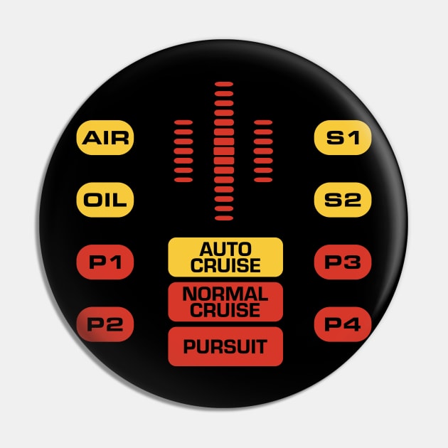 Kitt Display Michael Knight - Knight Rider - Pin | TeePublic
