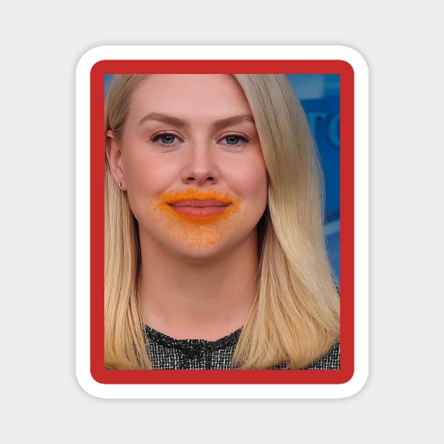Karoline Leavitt Cheetos Meme - Press Secretary - Magnet | TeePublic