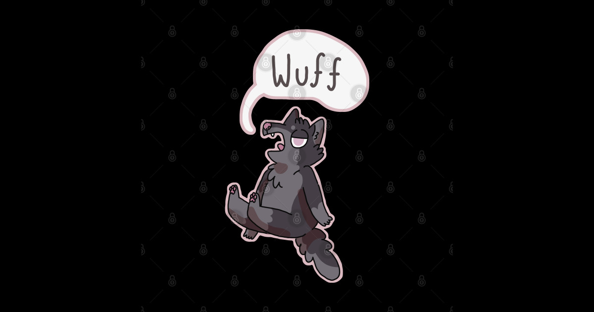 Wuff Wolf - Wolf - Tapestry | TeePublic