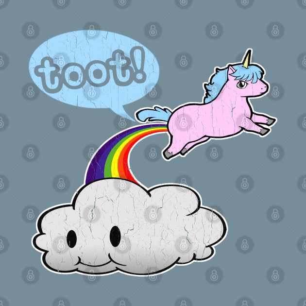 Funny Unicorn Toot! (vintage distressed look) - Unicorn - T-Shirt sold by Brett Kelly | SKU ...
