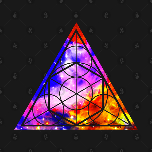 Sacred Geometry Triangle - Triangle - Tapestry | TeePublic