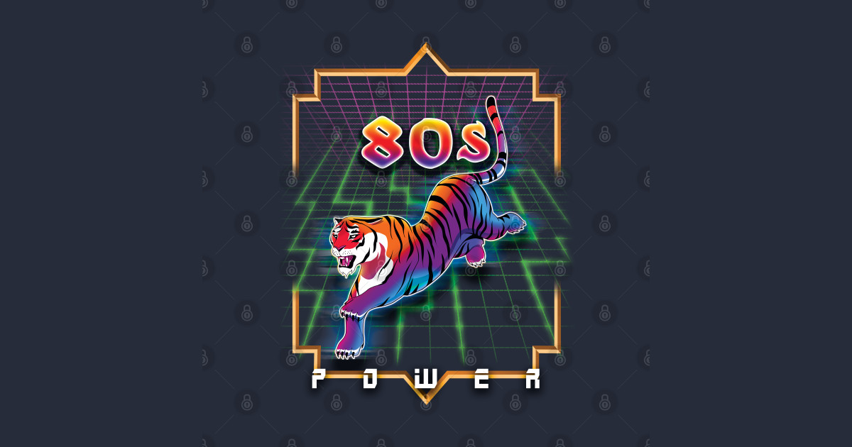 80s Retro Tiger - Tiger - T-Shirt | TeePublic