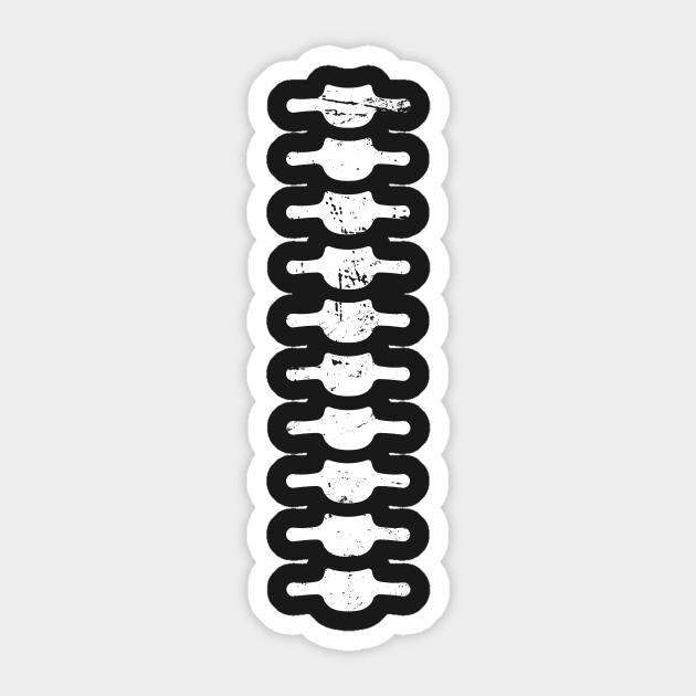 Emo Spinal Cord Skeleton - Emo - Sticker | TeePublic
