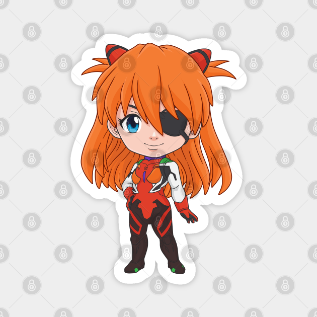 Asuka Langley EVA Unit 02 Pilot - Evangelion Asuka - Magnet | TeePublic