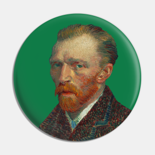 Vincent Van Goghs Self Portrait Pins and Buttons for Sale | TeePublic