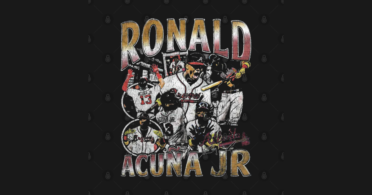 Ronald Acuña Jr Vintage - Baseball - T-Shirt | TeePublic