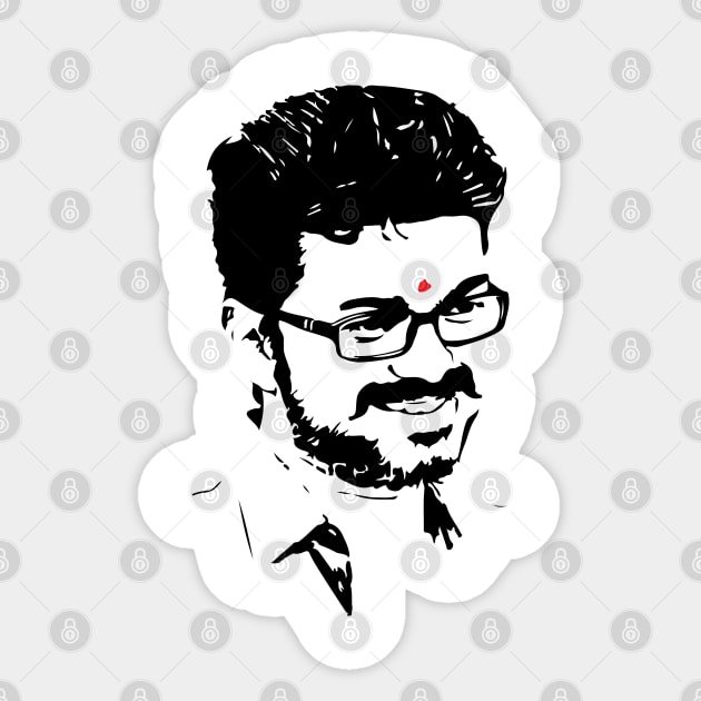 Ilayathalapathy Vijay Tamil Kollywood - Tamil Movie - Sticker | TeePublic