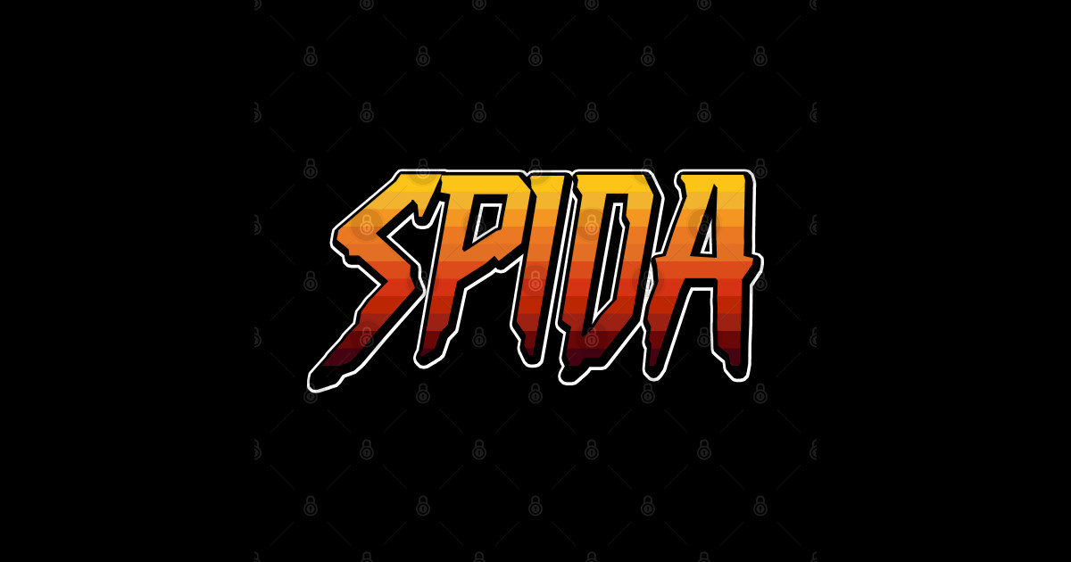 Spida Text - Spida - Sticker | TeePublic