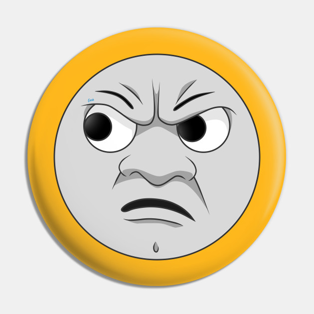 Duncan angry face - Thomas And Friends - Pin | TeePublic