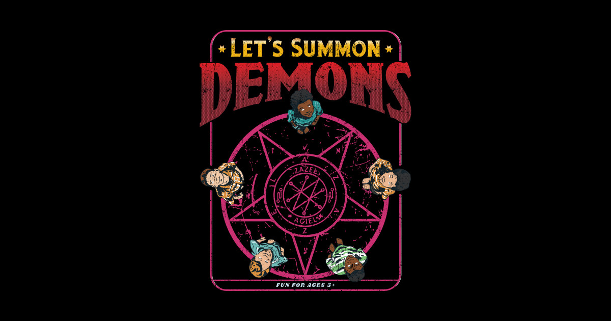 Let's Summon Demons - Occult - Sticker | TeePublic
