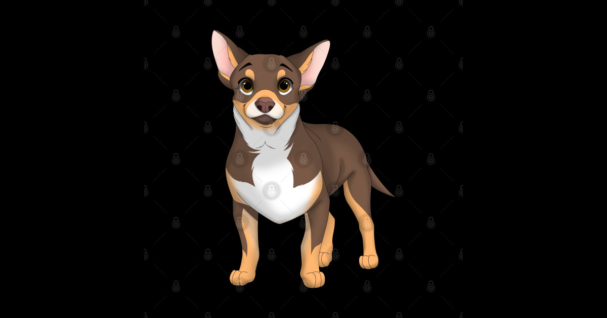 Chocolate & Tan Chihuahua Dog - Chihuahua - T-Shirt | TeePublic