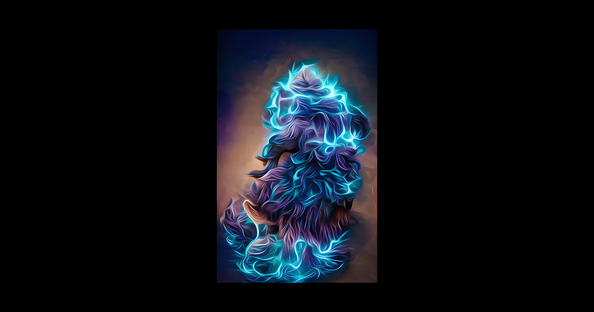 Blue Cold Hairy Bioluminescent Nug Smoke Weed - Nugs - Pin | TeePublic