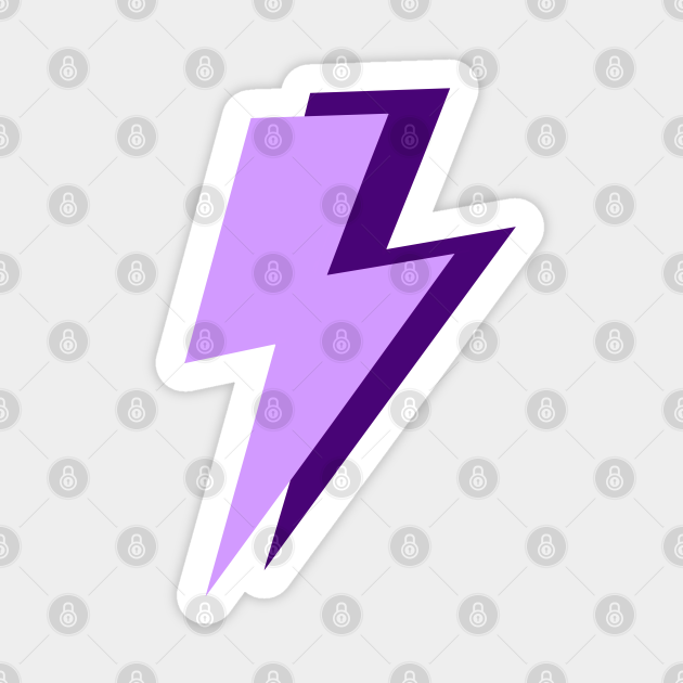 Purple Lightning Flash - Purple Lightning - Sticker | TeePublic