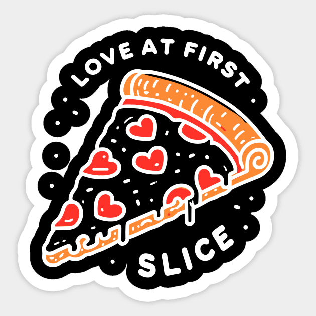 Love at First Slice - Love At First Slice - Sticker | TeePublic