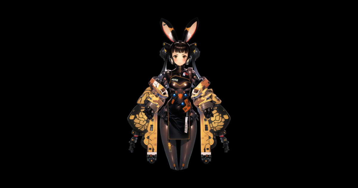 Mecha Rabbit Musume - Anime And Manga - Sticker | TeePublic