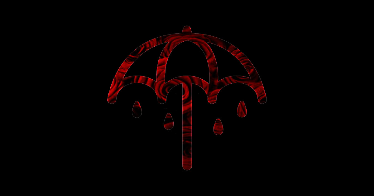 Umbrella Red Logo - Bmth Logo - Sticker | TeePublic