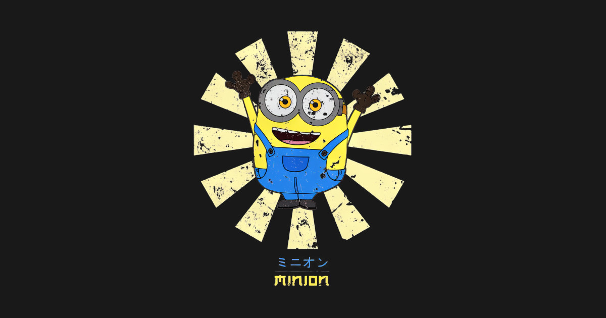 Minion Retro Japanese - Minion - T-Shirt | TeePublic
