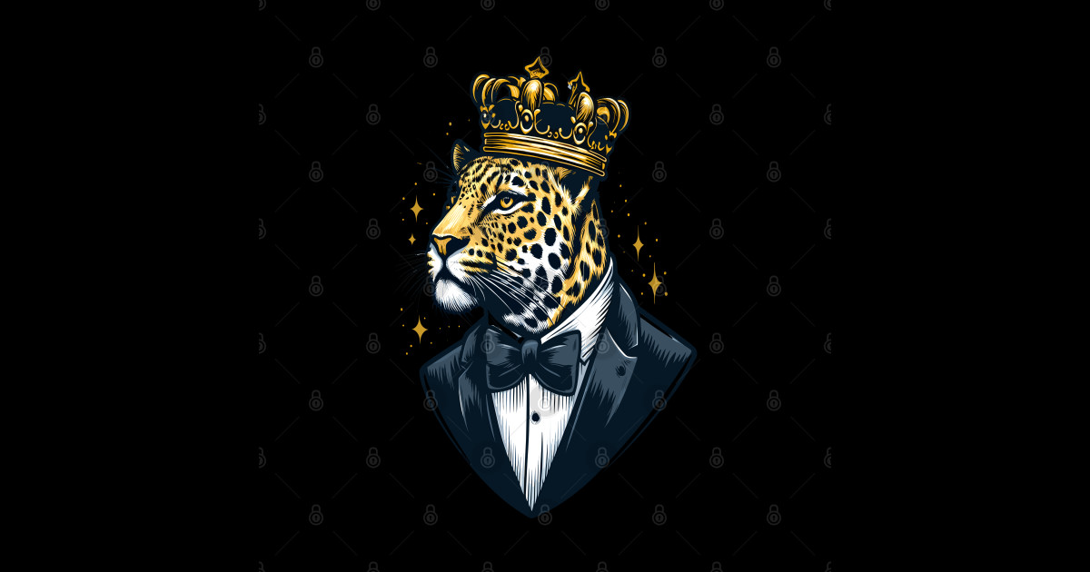 Leopard Crown - Leopard - Posters and Art Prints | TeePublic