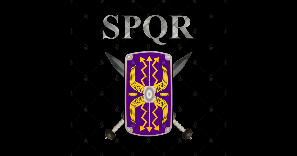 Roman SPQR Royal Shield - Spqr Rome - Sticker | TeePublic
