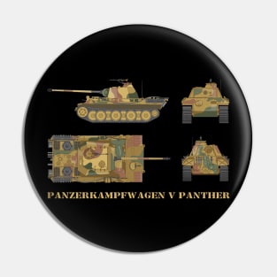 Panzer V Panther Ww2 German Army Tanks Pins and Buttons for Sale ...