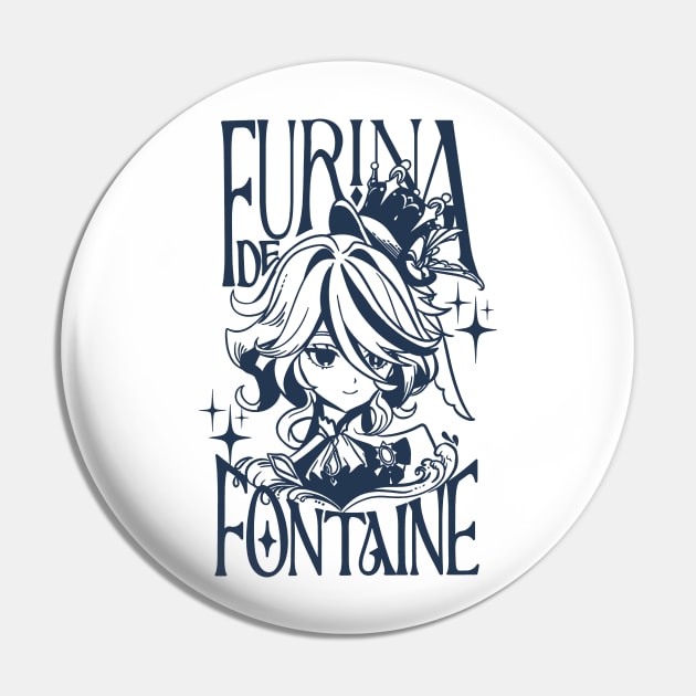 Genshin Impact Furina - Genshin Furina - Furina - Pin | TeePublic