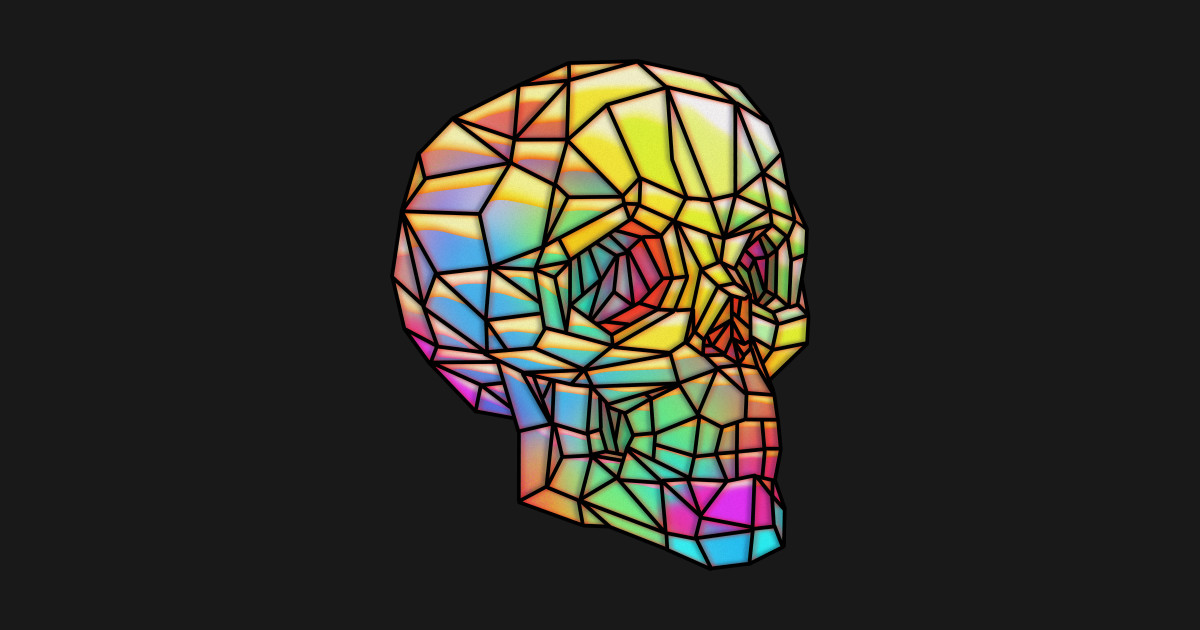 Geo Skull - Skull - T-Shirt | TeePublic