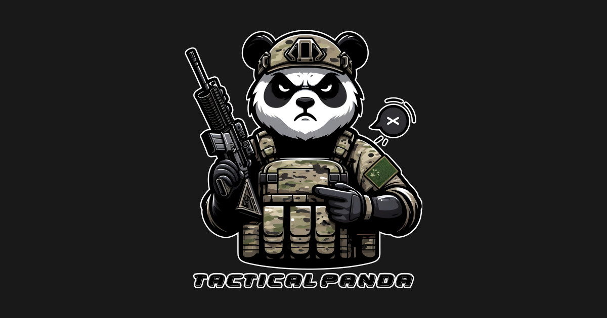 Tactical Panda - Panda - T-Shirt | TeePublic