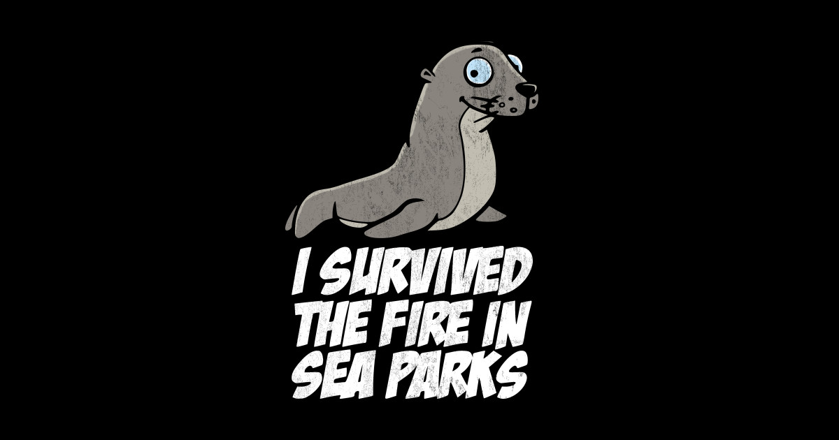 I Survived The Fire In Sea Parks - IT Crowd - It Crowd - Sticker ...