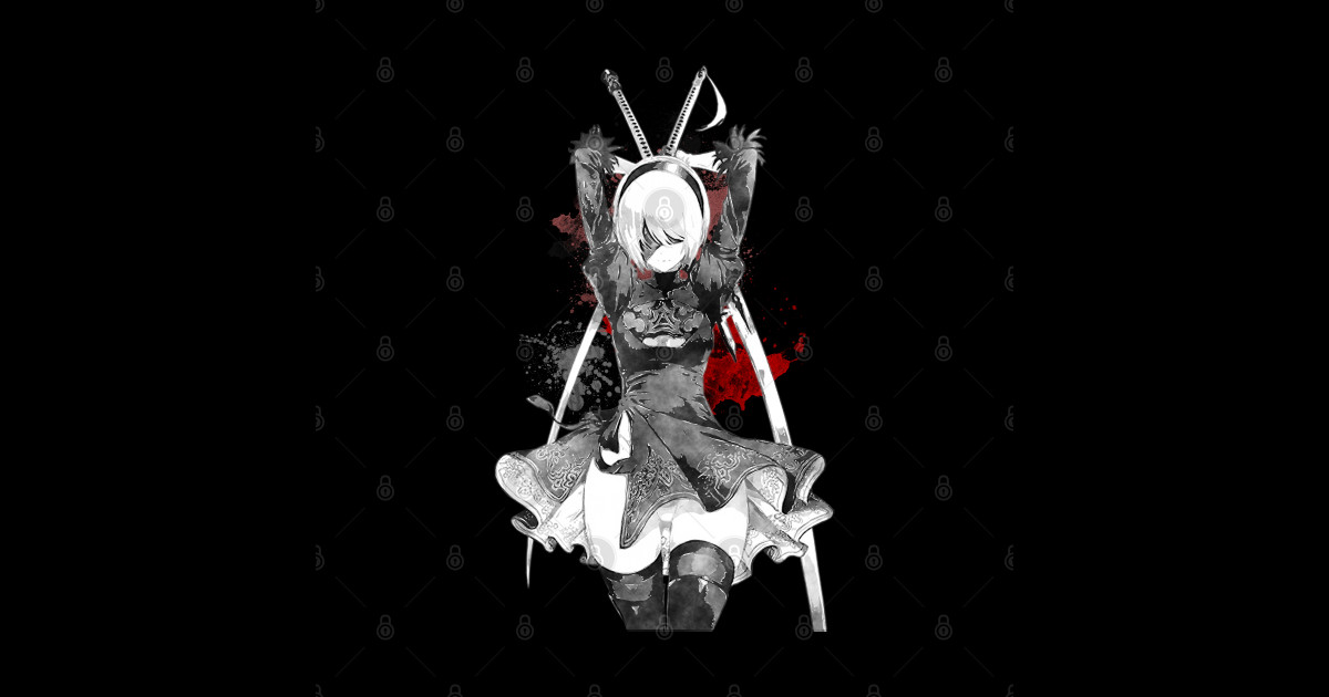 2B ink - Nier Automata - Sticker | TeePublic