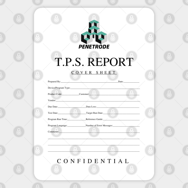 Penetrode TPS Cover Sheet - Office Space Movie - Magnet | TeePublic