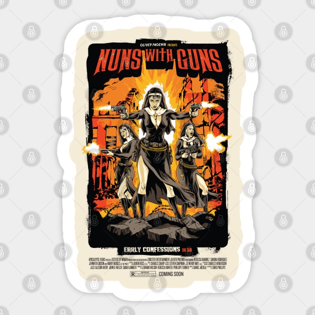 Nuns With Guns - Guns - Sticker | TeePublic