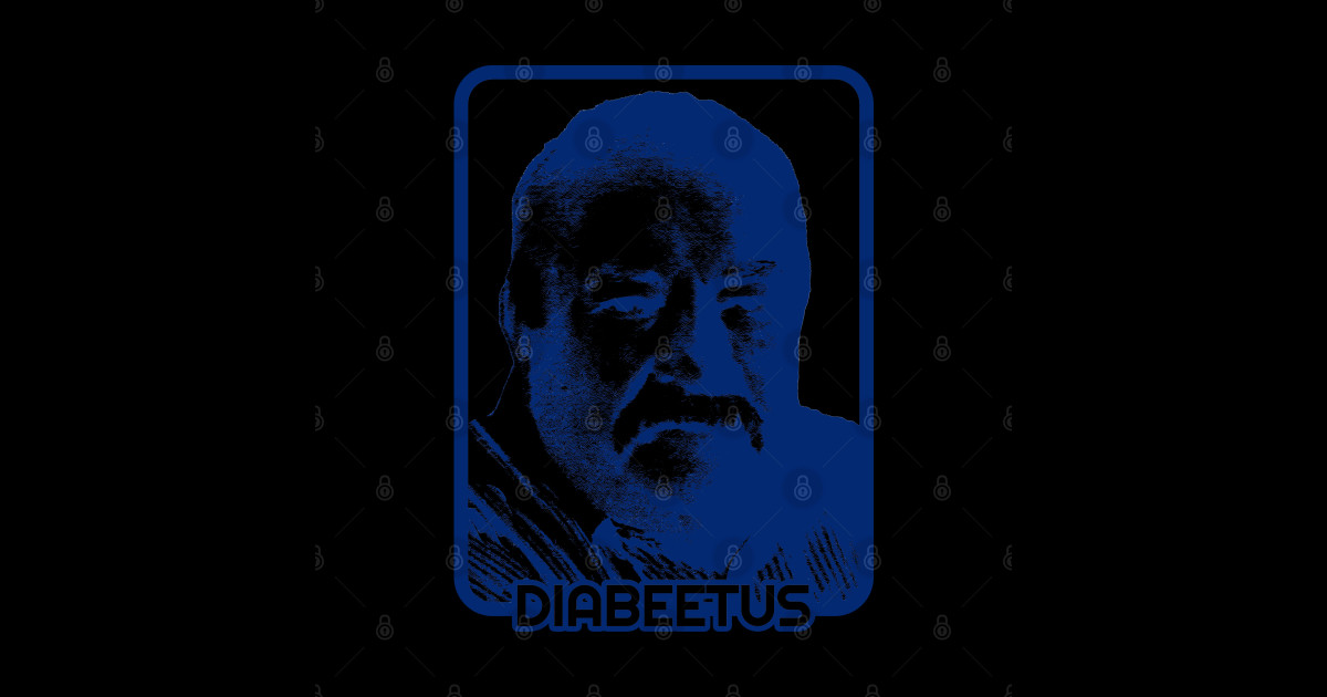 Diabeetus - blue sketch - Diabeetus - Sticker | TeePublic