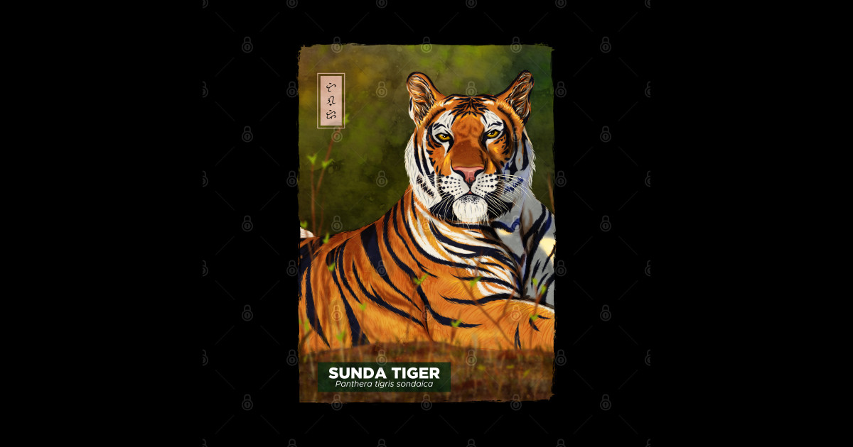 Sunda Tiger - White - Sunda Tiger - Sticker | TeePublic