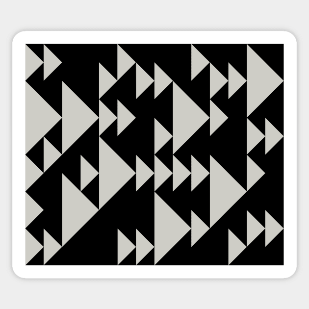 Triangles Geometric Pattern - Triangle - Sticker | TeePublic