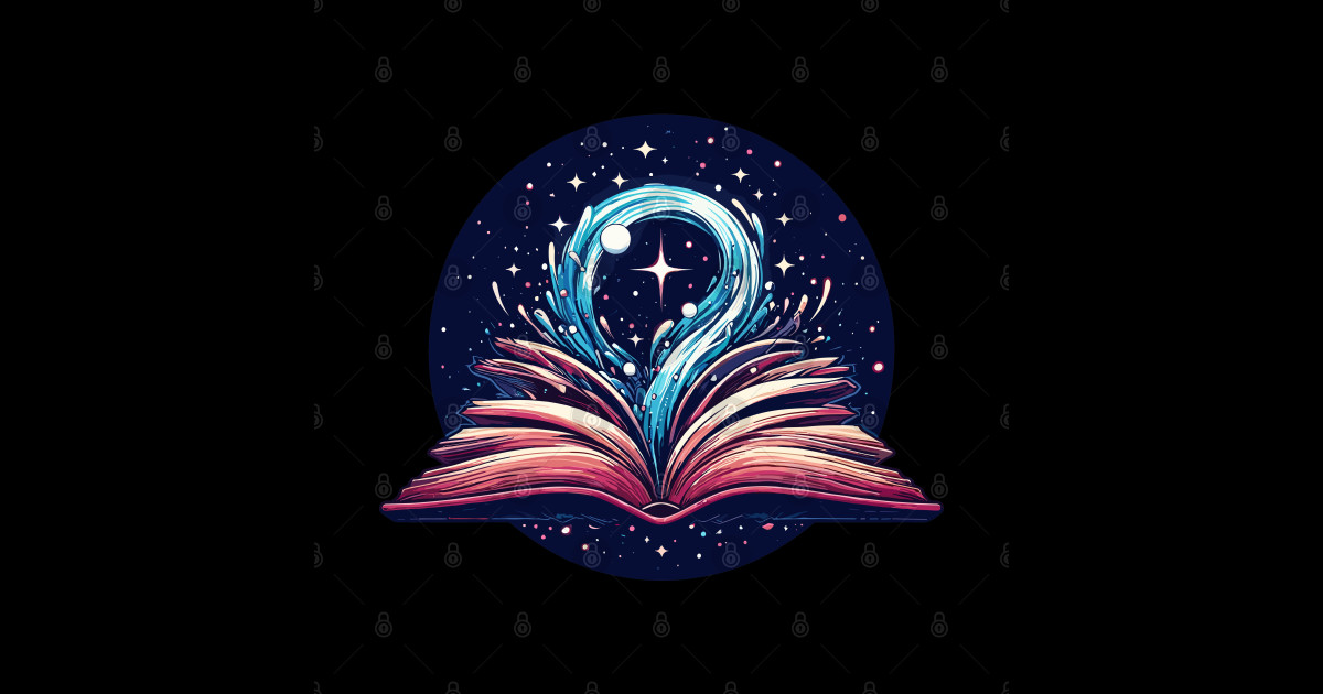 Reading Magical Book - Fantasy Readers - Posters and Art Prints | TeePublic