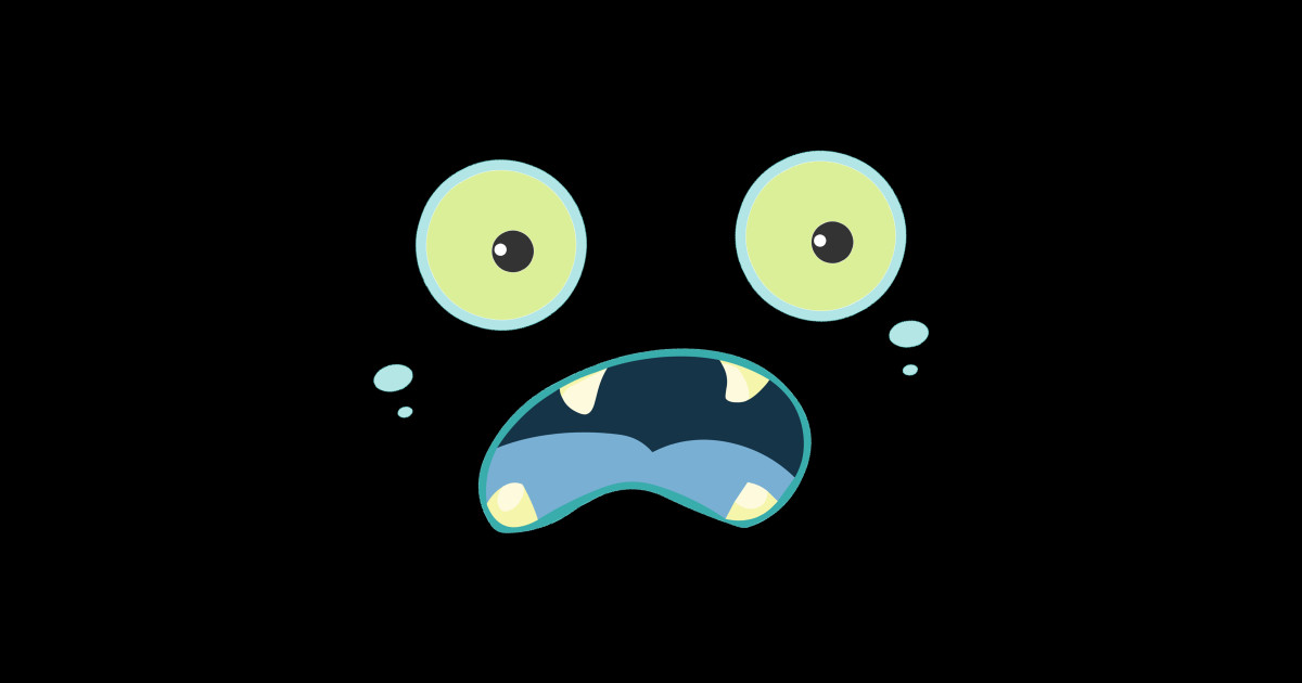 Monster Face - Monster - Sticker | TeePublic