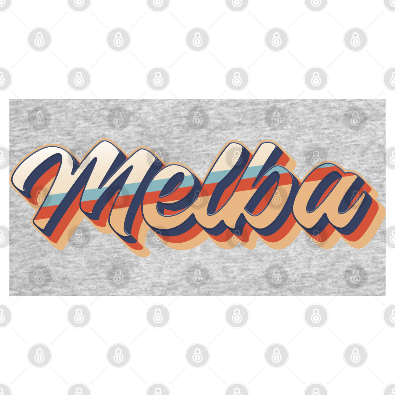 Melba name - cool 70s retro font surf style design - Melba Name Cool ...