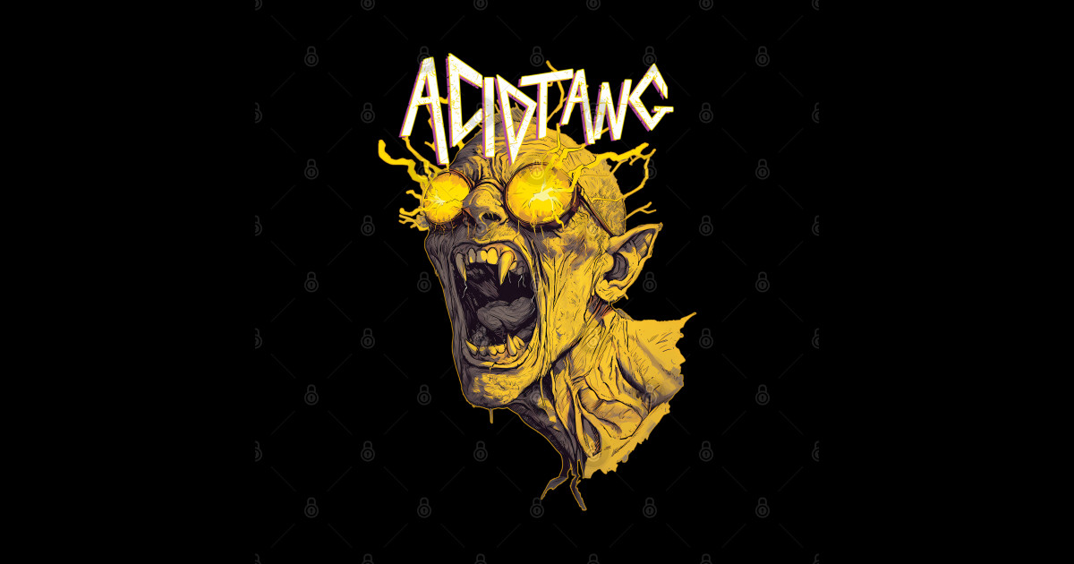 Acid Tang – Mellow Yellow Demon Fellow - Acid Tang - Sticker | TeePublic