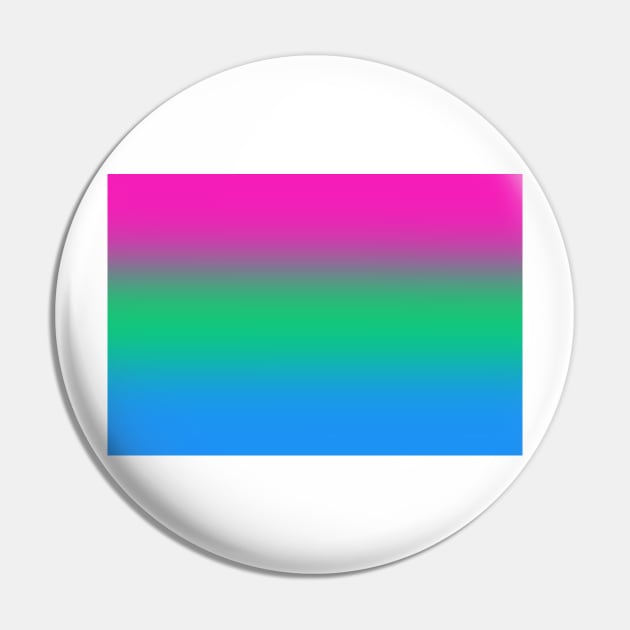 Polysexual Pride Flag Gradient - Flag - Pin | TeePublic