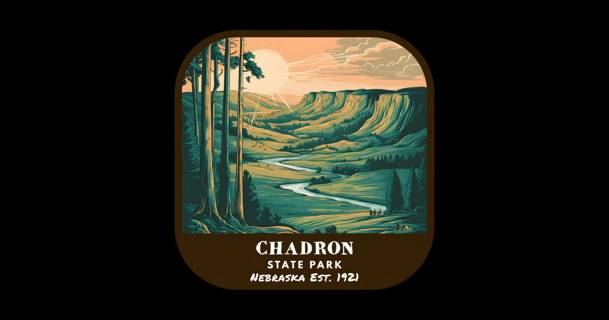 Chadron State Park (Nebraska State Park) - Chadron - Sticker | TeePublic